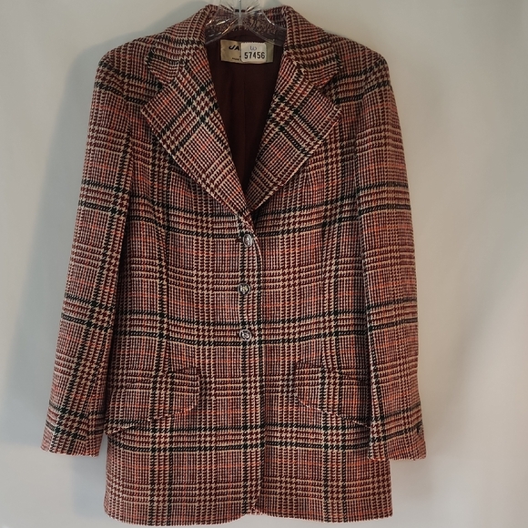 jaeger | Jackets & Coats | Jaeger London Classic Wool Plaid Blazer ...